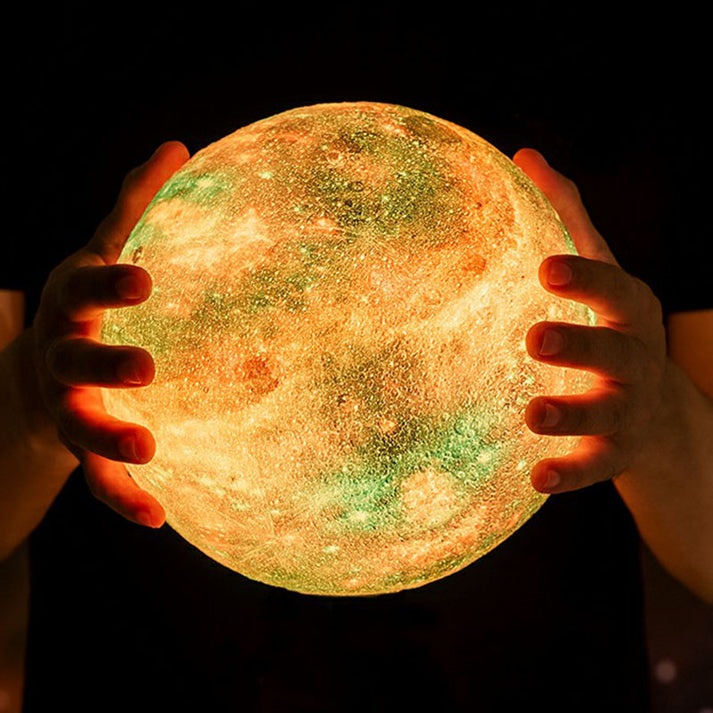 3D Milky Way Ball Shaped Table Light Creative Plastic LED Night Stand ...