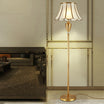 Traditional Flared Stand Up Lamp Single-Bulb Scalloped Glass Floor ...