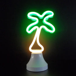 Cartoon Mini LED Table Lamp Plastic Bedroom Battery Powered Night Stand ...
