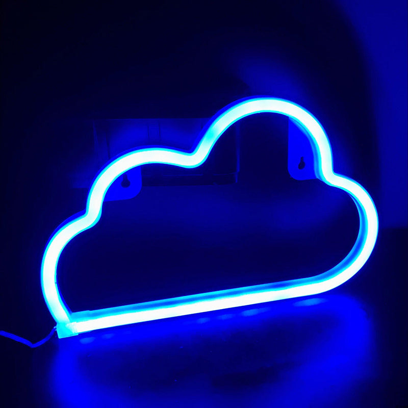 Plastic Cloud LED Wall Night Lighting Childrens White Night Table Light ...