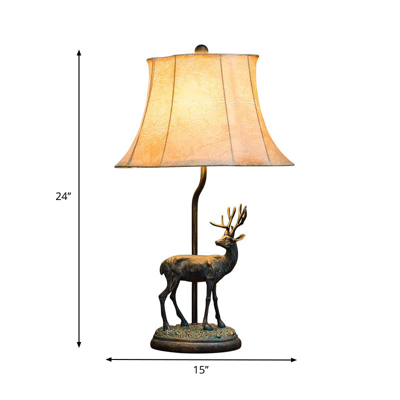 Yellow Tower Table Light Traditional Metal 1 Light Study Room Reading ...