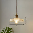 Pot Cover Clear Glass Suspension Lighting Retro Style 1 Head Restaurant ...