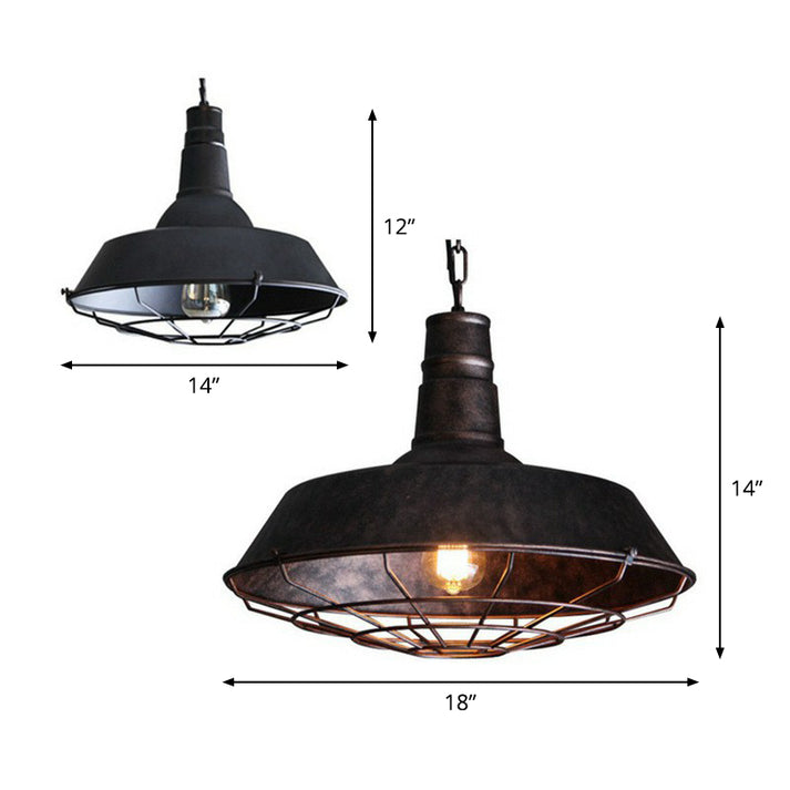 Barn Metal Suspension Lighting Industrial 1 Head Dining Room Hanging ...