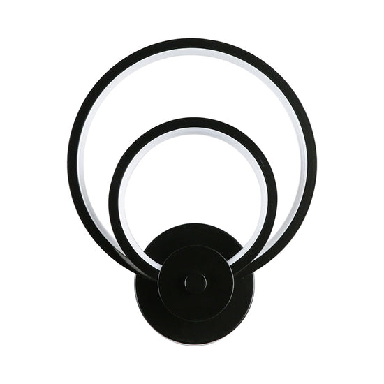 Acrylic Loop Shaped Wall Light Fixture Simplicity LED Wall Lamp Sconce ...
