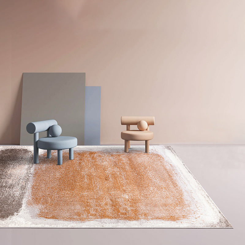 Calming Parlor Rug Multi Colored Abstract Print Indoor Rug Polyster ...