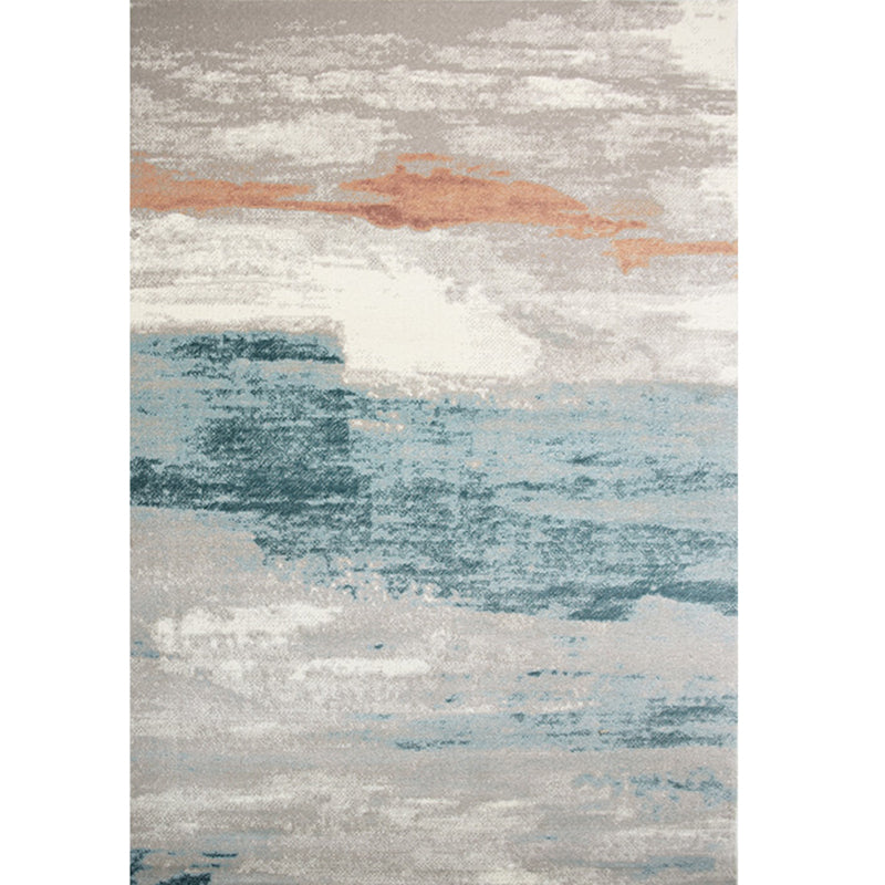 Calming Parlor Rug Multi Colored Abstract Print Indoor Rug Polyster ...