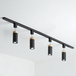 Tubular Ceiling Track Light Modern Metal Spotlight Semi Mount Lighting ...