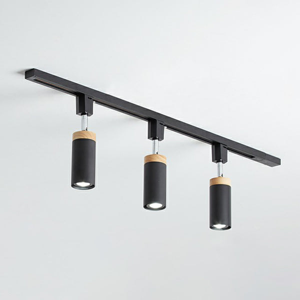 Tubular Ceiling Track Light Modern Metal Spotlight Semi Mount Lighting ...