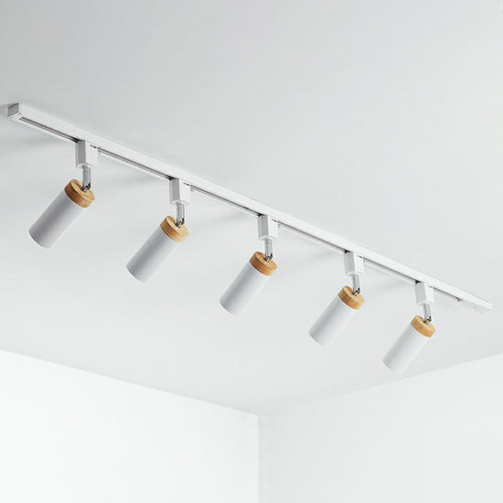 Tubular Ceiling Track Light Modern Metal Spotlight Semi Mount Lighting ...