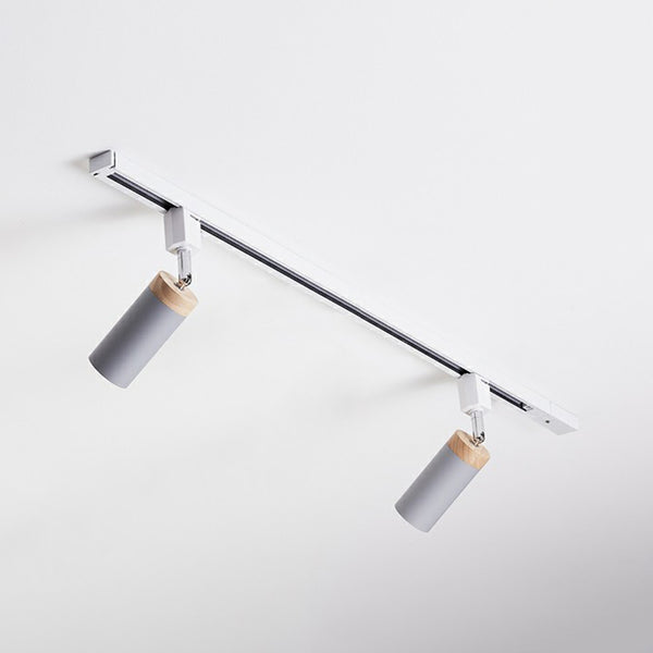 Tubular Ceiling Track Light Modern Metal Spotlight Semi Mount Lighting ...