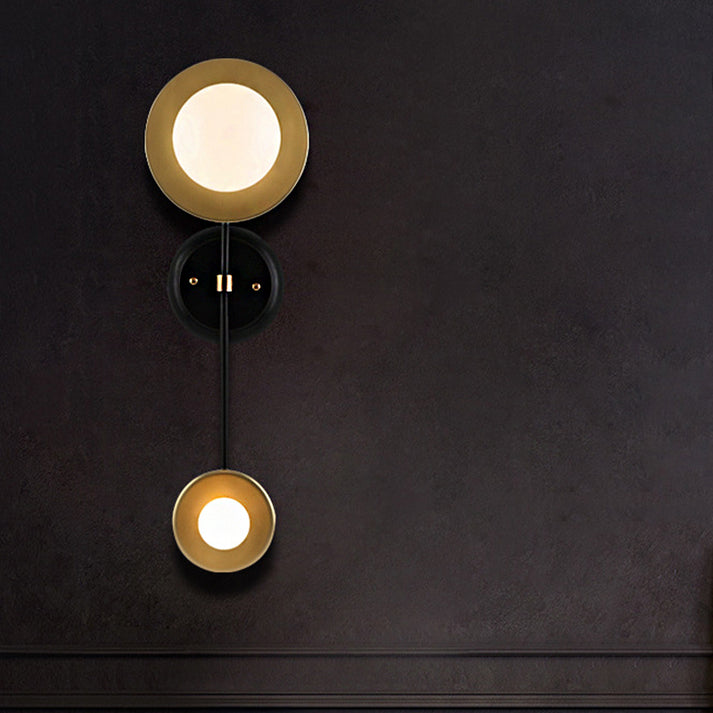 Metal Open Bulb Wall Light Fixture Retro 2-Light Living Room Wall Lamp ...