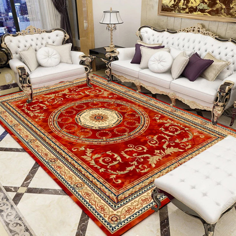 Olden Parlor Rug Multi Colored Flower Printed Area Rug Synthetics Easy ...