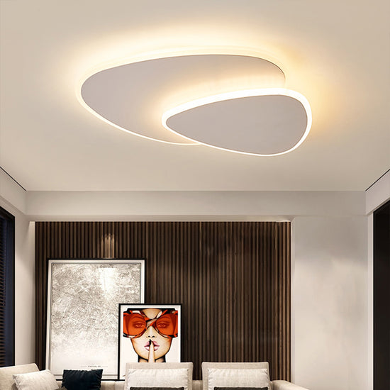 Triangular Corridor Flush Mount Lamp Acrylic Nordic Style LED Ceiling ...