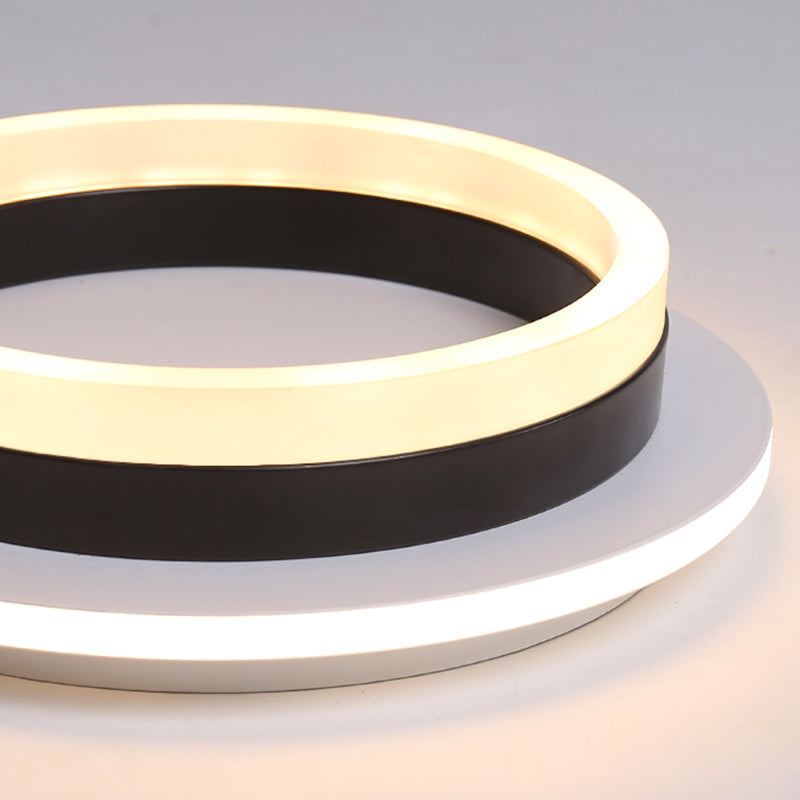 Small Corridor Flush Ceiling Light Fixture Metal Minimalist LED Flush ...