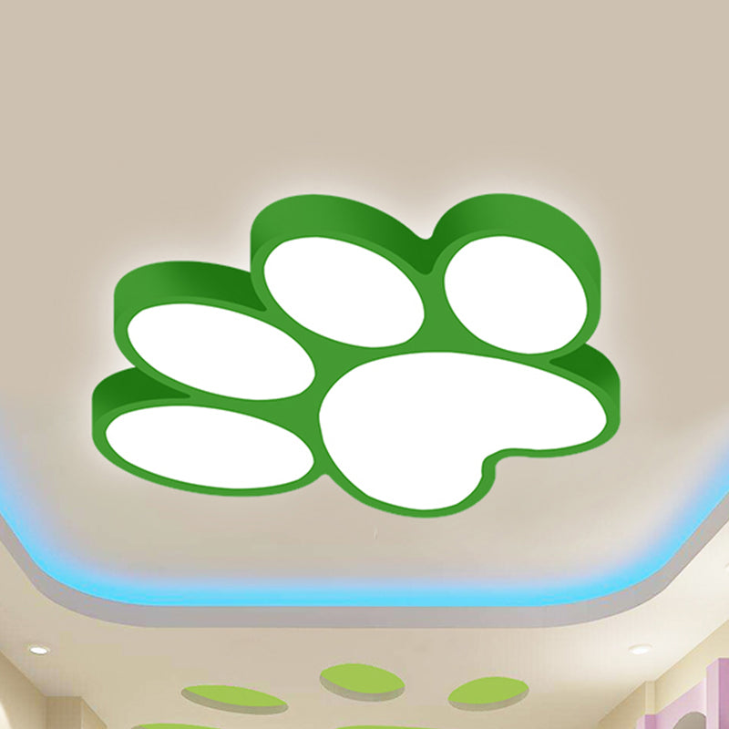 Hallway Home Paw Ceiling Light Acrylic Kids Lovely LED Flushmount Light ...