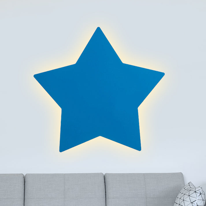 Contemporary Slim Panel Star Sconce Lamp Wooden LED Wall Light for ...