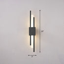 Postmodern Style Rod Shaped Wall Light Acrylic Stairway LED Sconce ...