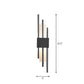 Postmodern Style Rod Shaped Wall Light Acrylic Stairway LED Sconce ...