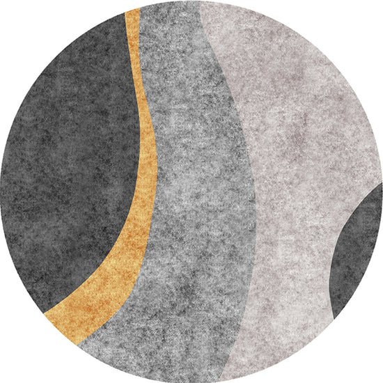 Comfort Colorblock Rug Multi-Colored Polyster Indoor Rug Anti-Slip ...