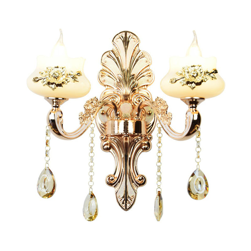 Faux Crystal Wall Sconces