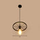 Wheel Shaped Pendulum Light Industrial Metal Commercial Pendant ...