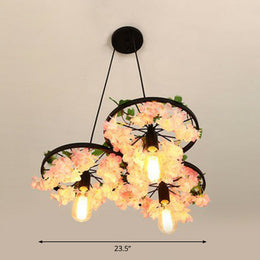 Wheel Shaped Pendulum Light Industrial Metal Commercial Pendant ...