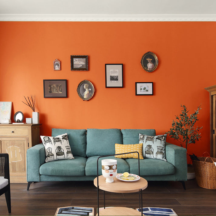 Minimalist Solid Color Wallpaper Roll Stain Resistant Wall Covering for ...