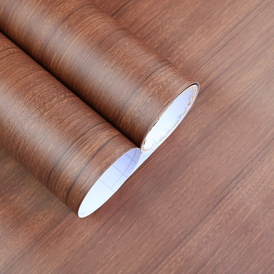 Faux Wood Wallpaper Roll Peel and Paste Industrial Living Room Wall ...
