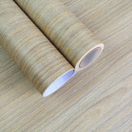 Faux Wood Wallpaper Roll Peel and Paste Industrial Living Room Wall ...