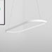 Acrylic Oval Drop Pendant Simplicity 27"/35.5"/47" Wide LED Black/White ...