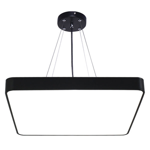 Square Office Hanging Light Metal Nordic LED Commercial Pendant ...