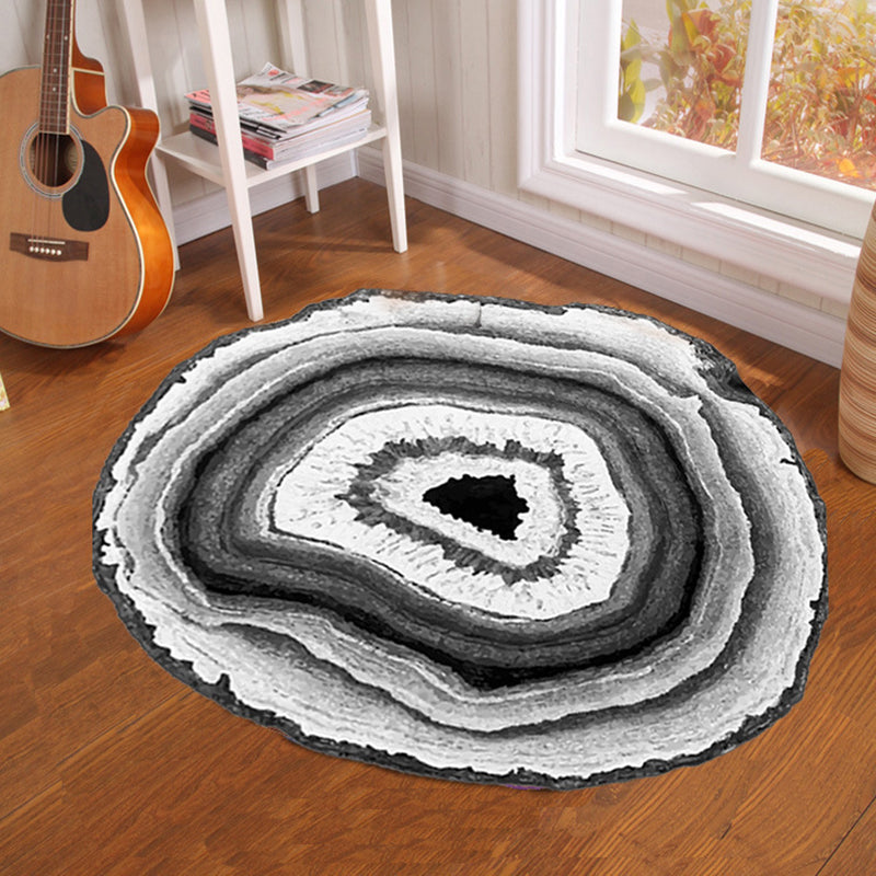 Modern 3D Printed Rug Multi Colored Synthetics Area Carpet Non-Slip ...