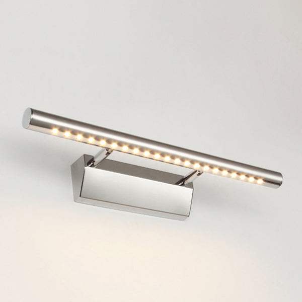 Tube Bathroom Vanity Lighting Fixture Stainless Steel Minimalist LED ...