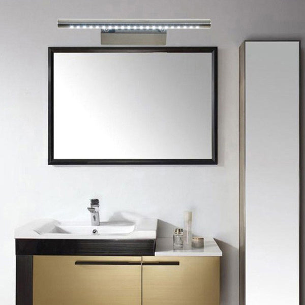 Tube Bathroom Vanity Lighting Fixture Stainless Steel Minimalist LED ...