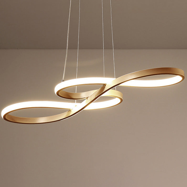 Metal Musical Note Island Light Minimalist LED Hanging Light Fixture ...