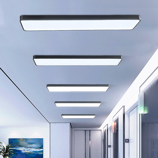Office Ceiling Mounted Light Modern LED Flush Light with Rectangular ...