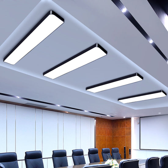 Office Ceiling Mounted Light Modern LED Flush Light with Rectangular ...