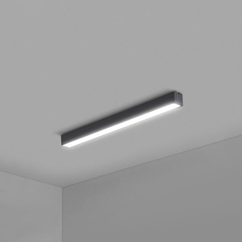 Rectangular Flush Mount Recessed Lighting Modern Aluminum Office ...