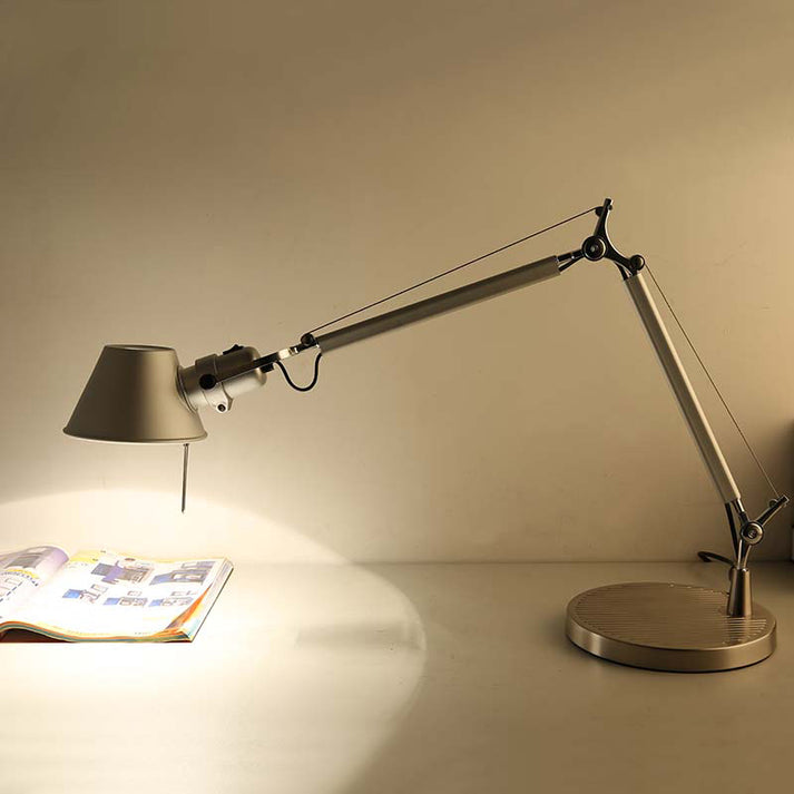Industrial Telescopic Table Lamp 1-Light Metal Reading Book Light with ...