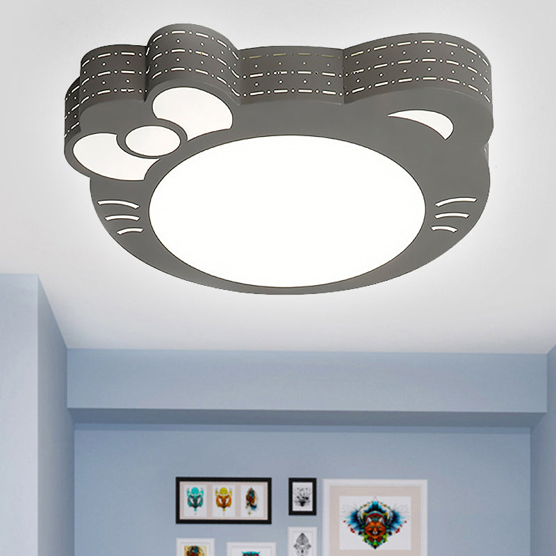 Kindergarten Kitty Shape Ceiling Lights Acrylic Art Decor LED Flush ...