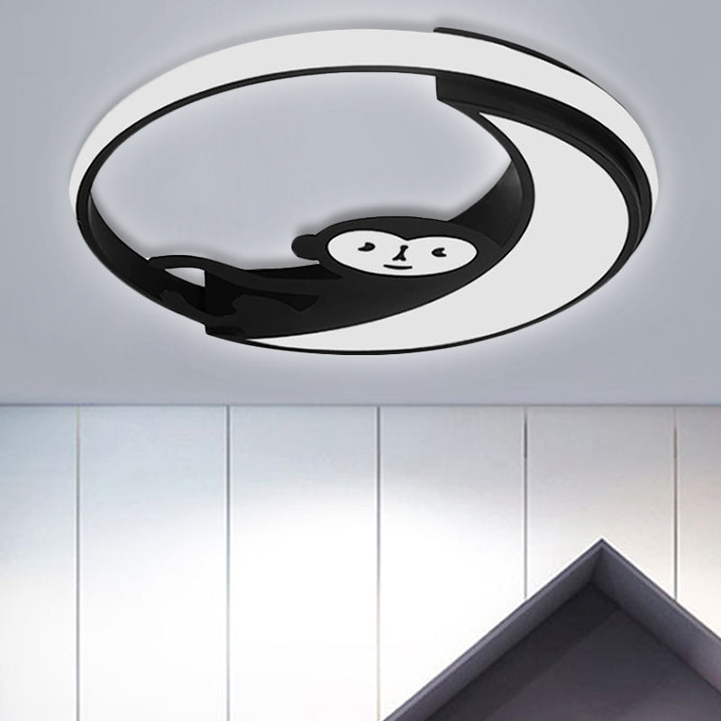 Cartoon Animal Ceiling Light Fixture Acrylic Flush Mount Ceiling Light ...
