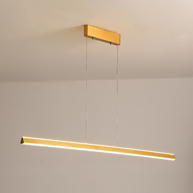 Triangular Prism Bar Pendant Lamp Simple Aluminum Dining Room LED ...