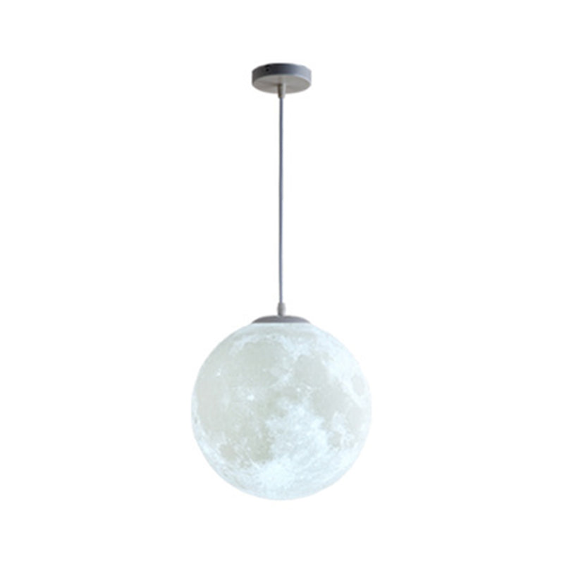 1 Light Moon Hanging Light Fixtures simplicity Nordic Style Plastic ...