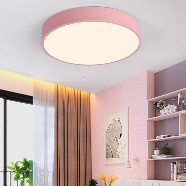 Disk Flush Mount Ceiling Light Minimalism Acrylic Ceiling Mount Light ...