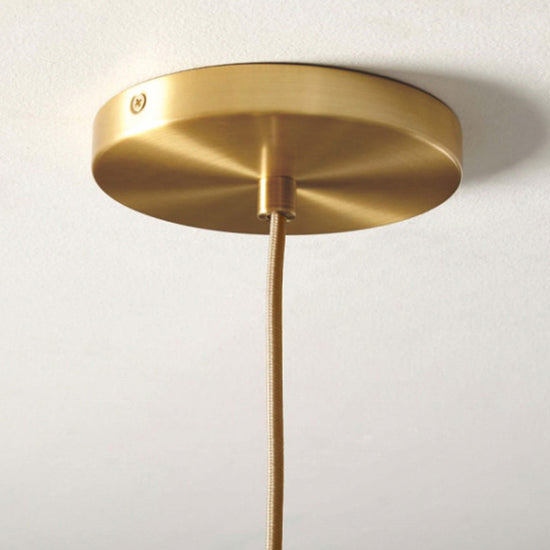 Gold Sphere Pendant Lighting Fixture Modern Glass Hanging Ceiling Light ...