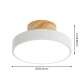 Acrylic Circle Flush Mount Ceiling Light Modern Style LED Flush Ceiling ...