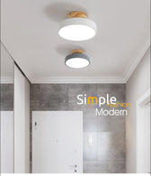 Acrylic Circle Flush Mount Ceiling Light Modern Style LED Flush Ceiling ...