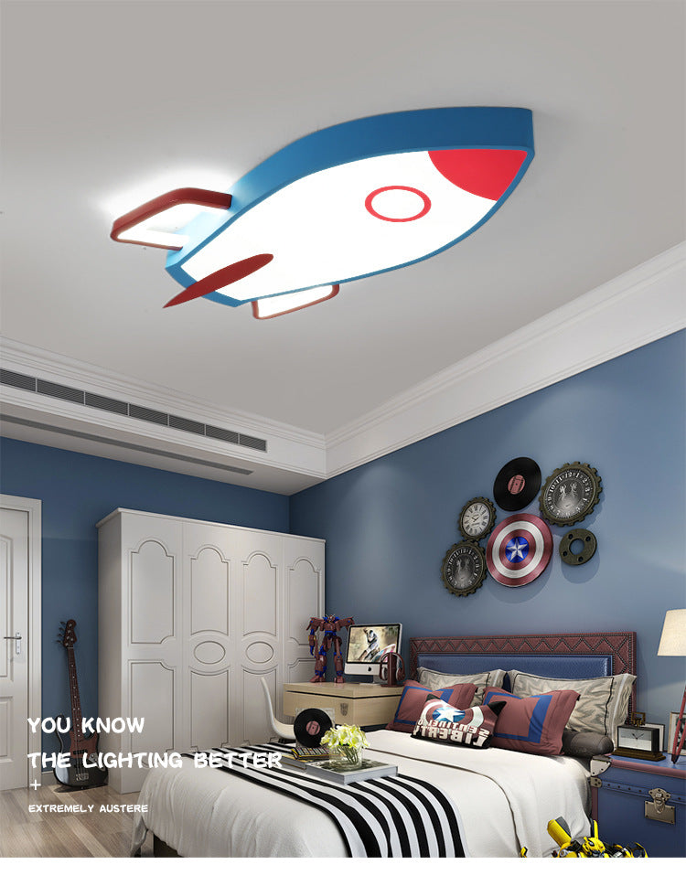 Rocket Bedroom Flushmount Ceiling Fixture Acrylic LED Contemporary ...