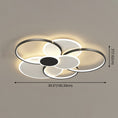 Multi-Ring Flush Mount Ceiling Light Fixtures Modern Metal Ceiling ...
