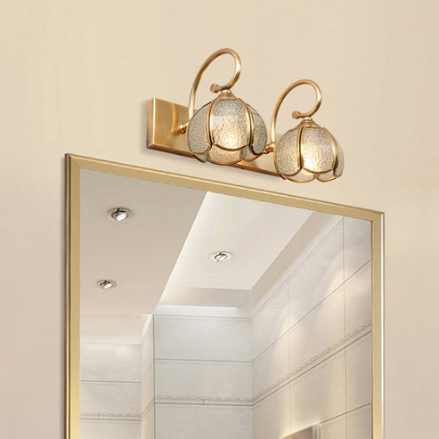 Brass Vanity Sconce Light Mid-Century Style Bathroom Vanity Lights in ...